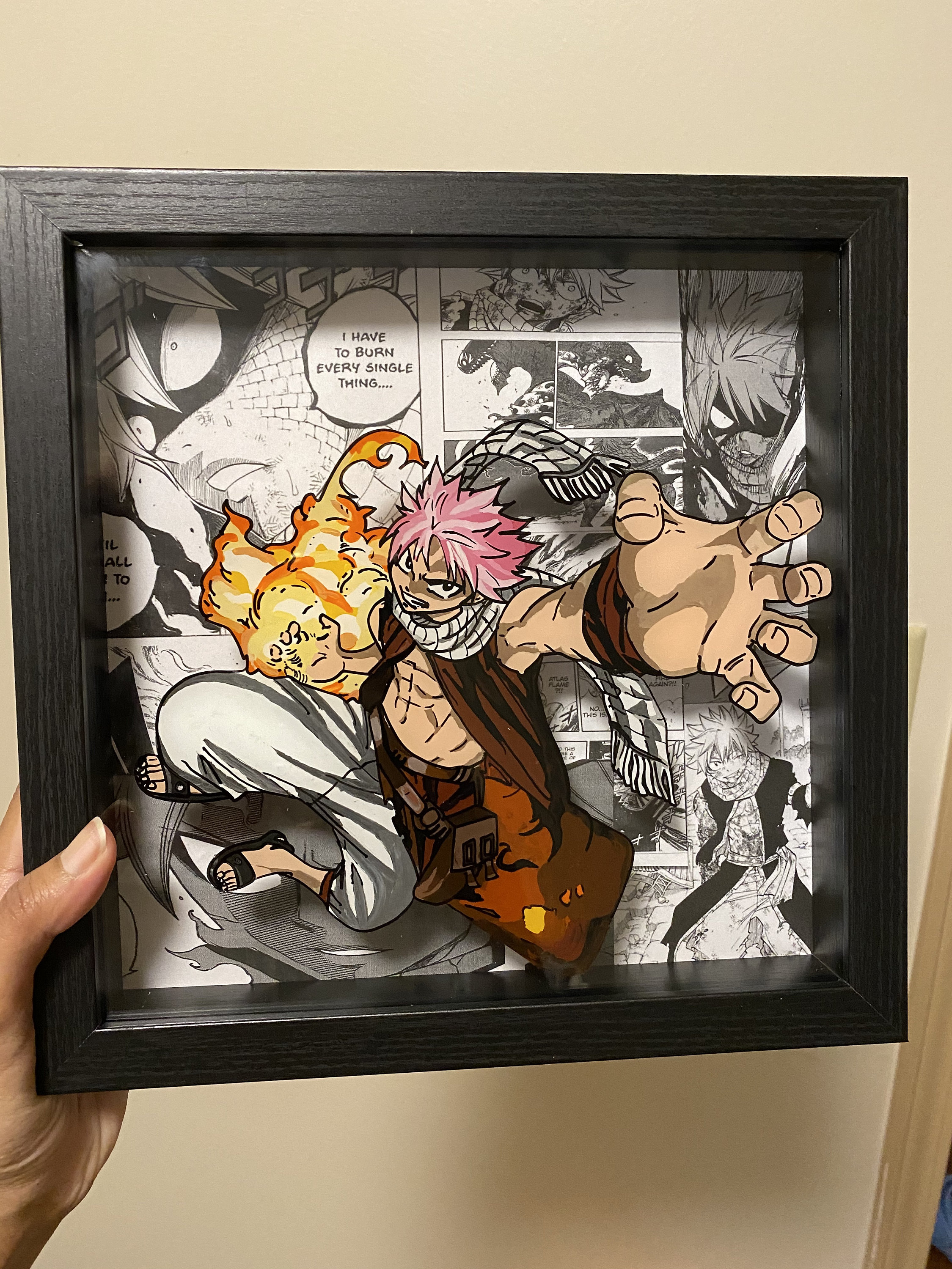 Custom Anime Shadowbox Glass Paintings - Etsy