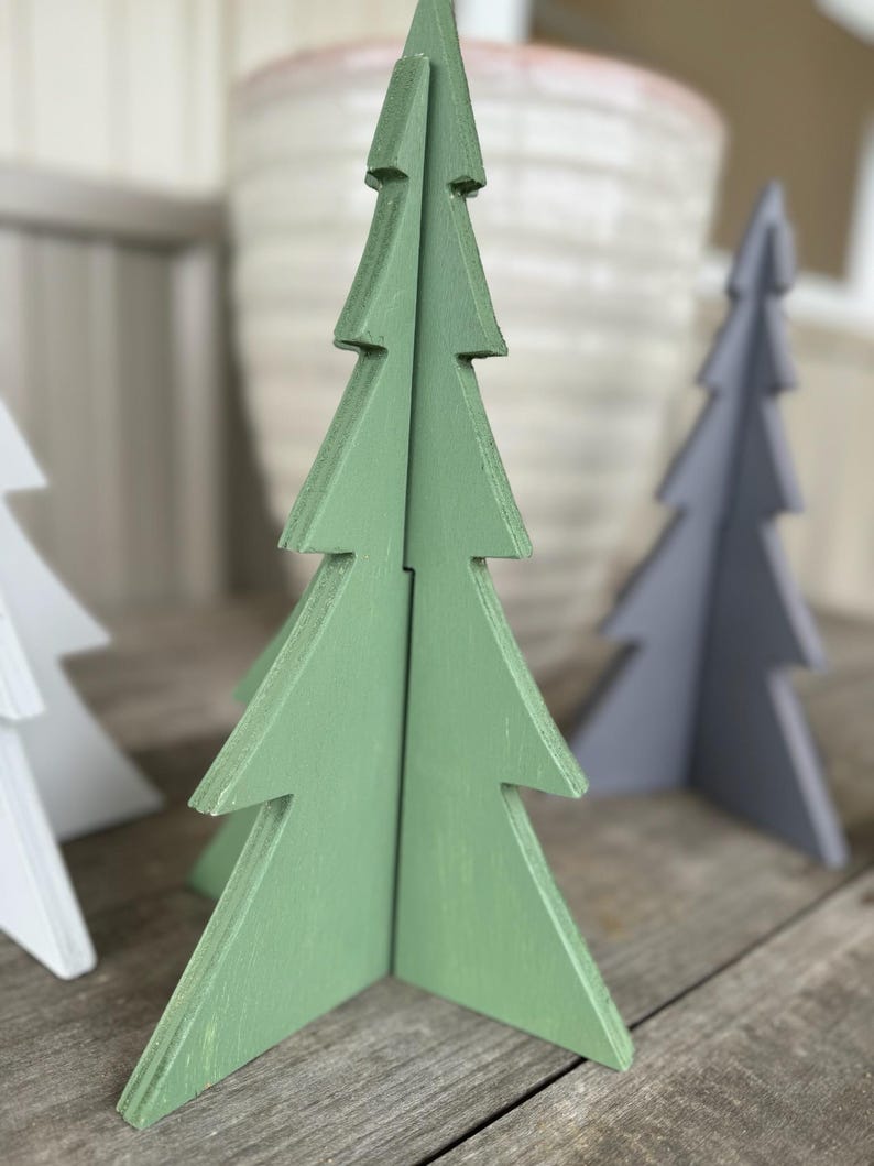 Dimensional Christmas Trees - Etsy