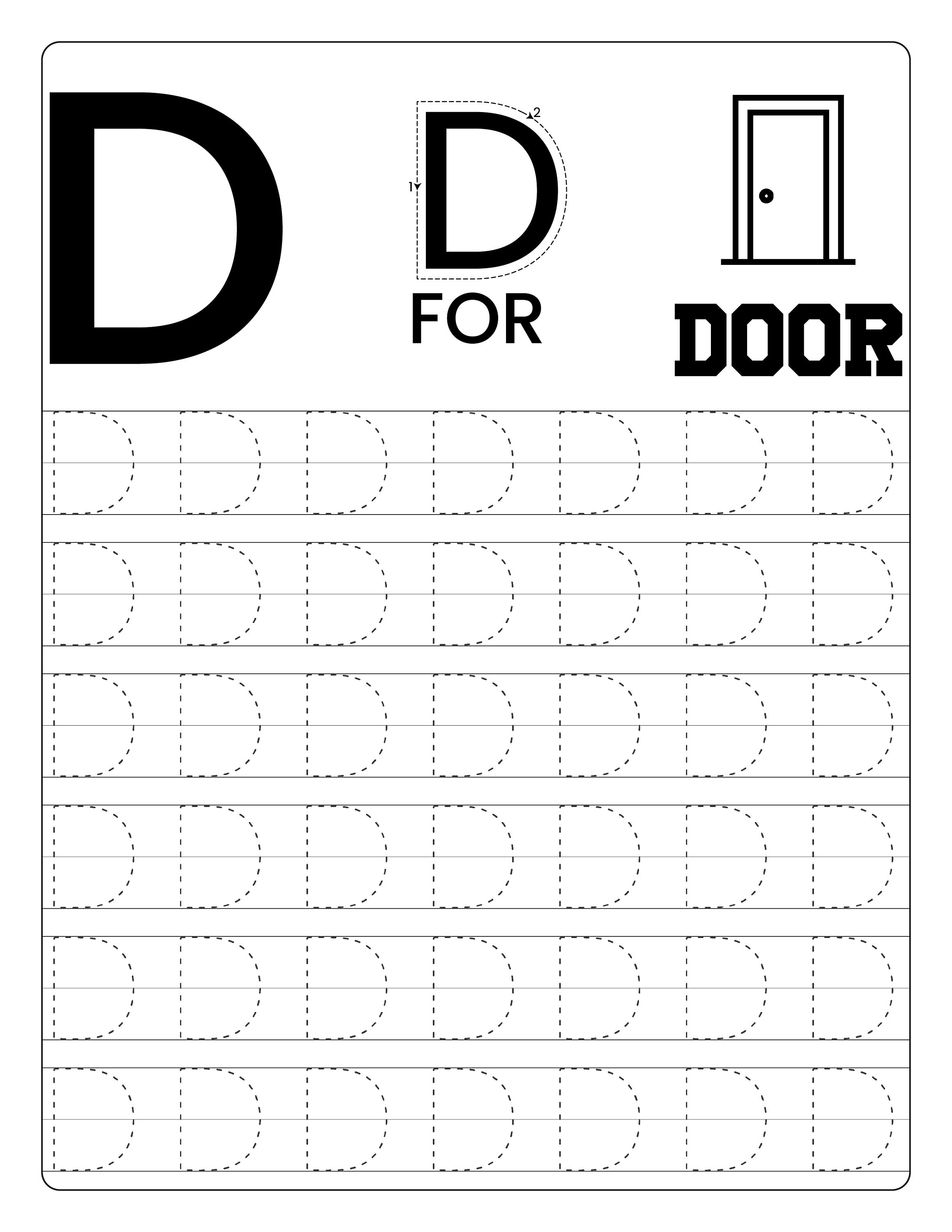 Alphabet Letters and First Words Tracing Worksheet - Etsy