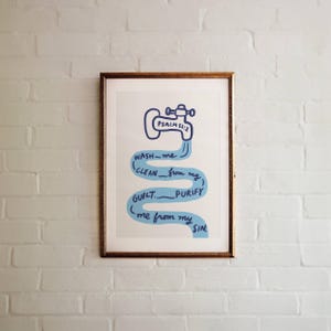 Psalm 51:2 Wash Me Clean Modern Bible Verse Wall Art, Aesthetic ...