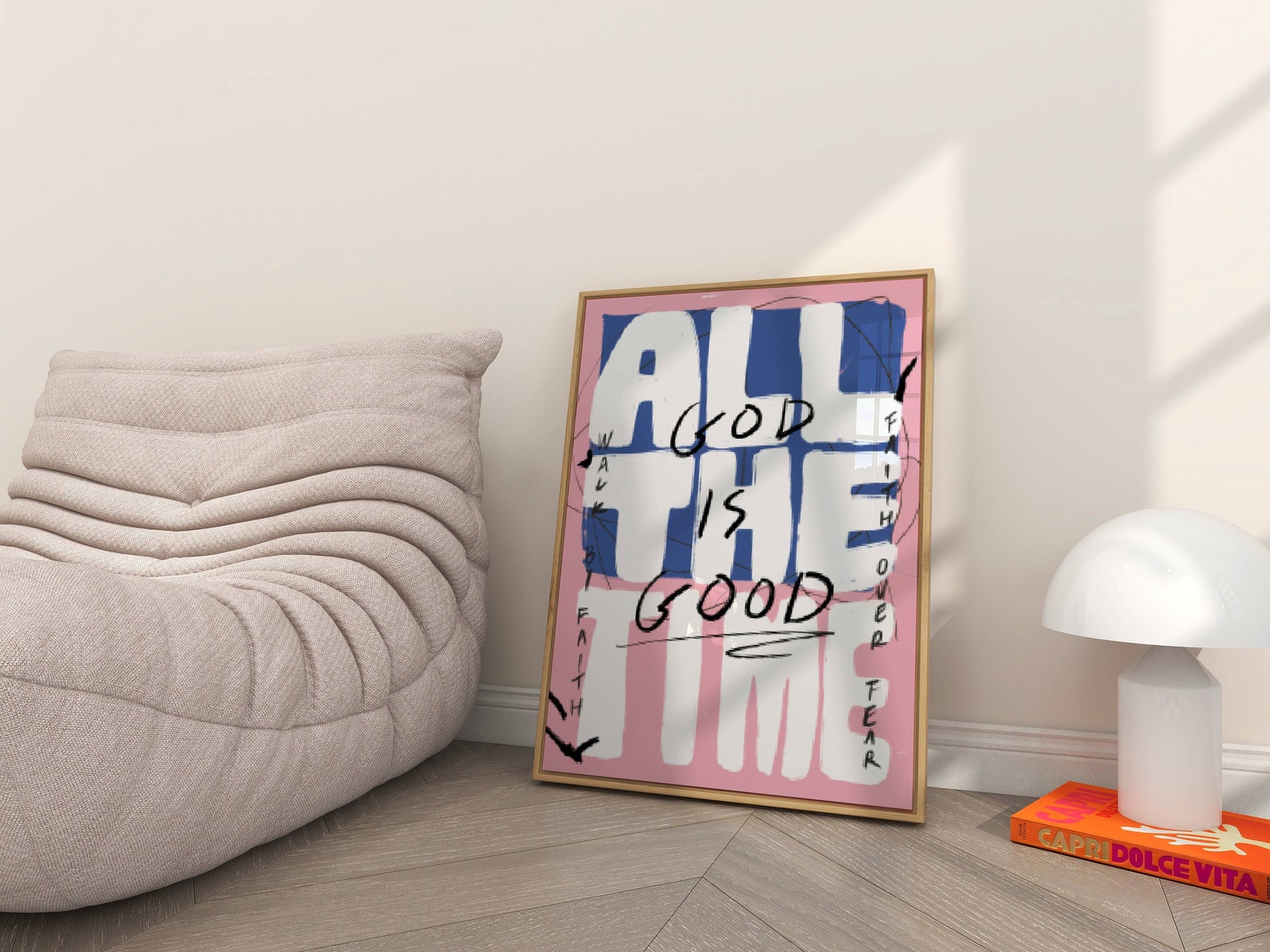 God is Good All the Time Aesthetic Christian Wall Art, Modern Christian ...