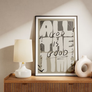 God is Good All the Time Aesthetic Christian Wall Art, Modern Christian ...