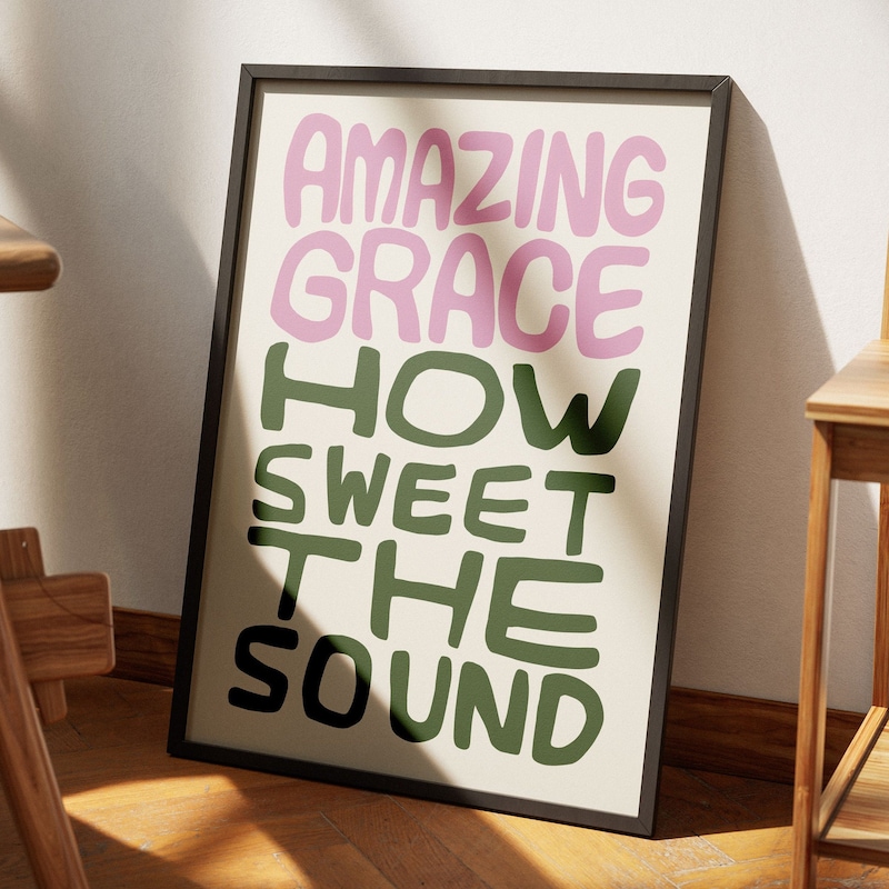Amazing Grace Print - Etsy