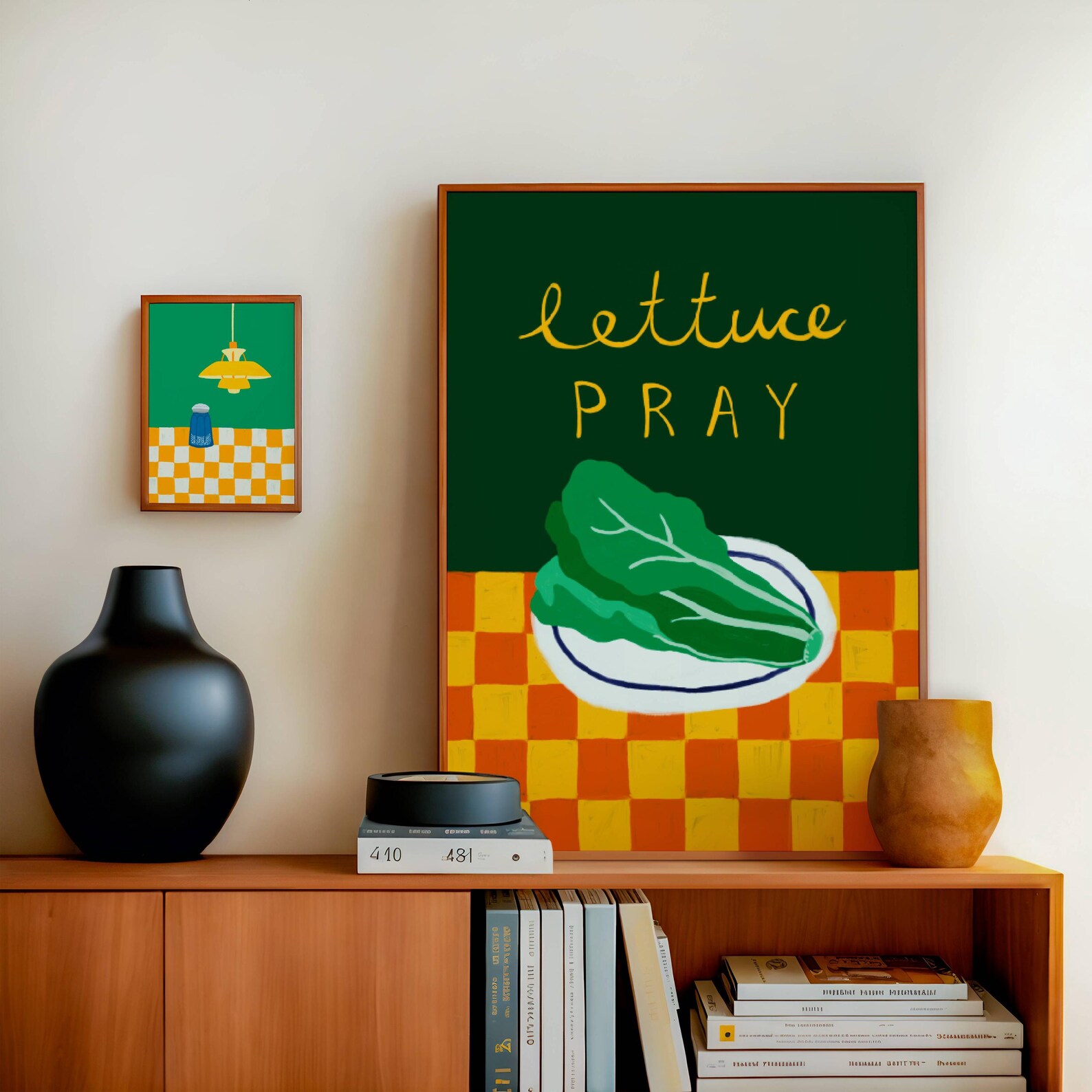 Lettuce Pray Christian Humor Funny Christian Wall Art, Aesthetic ...