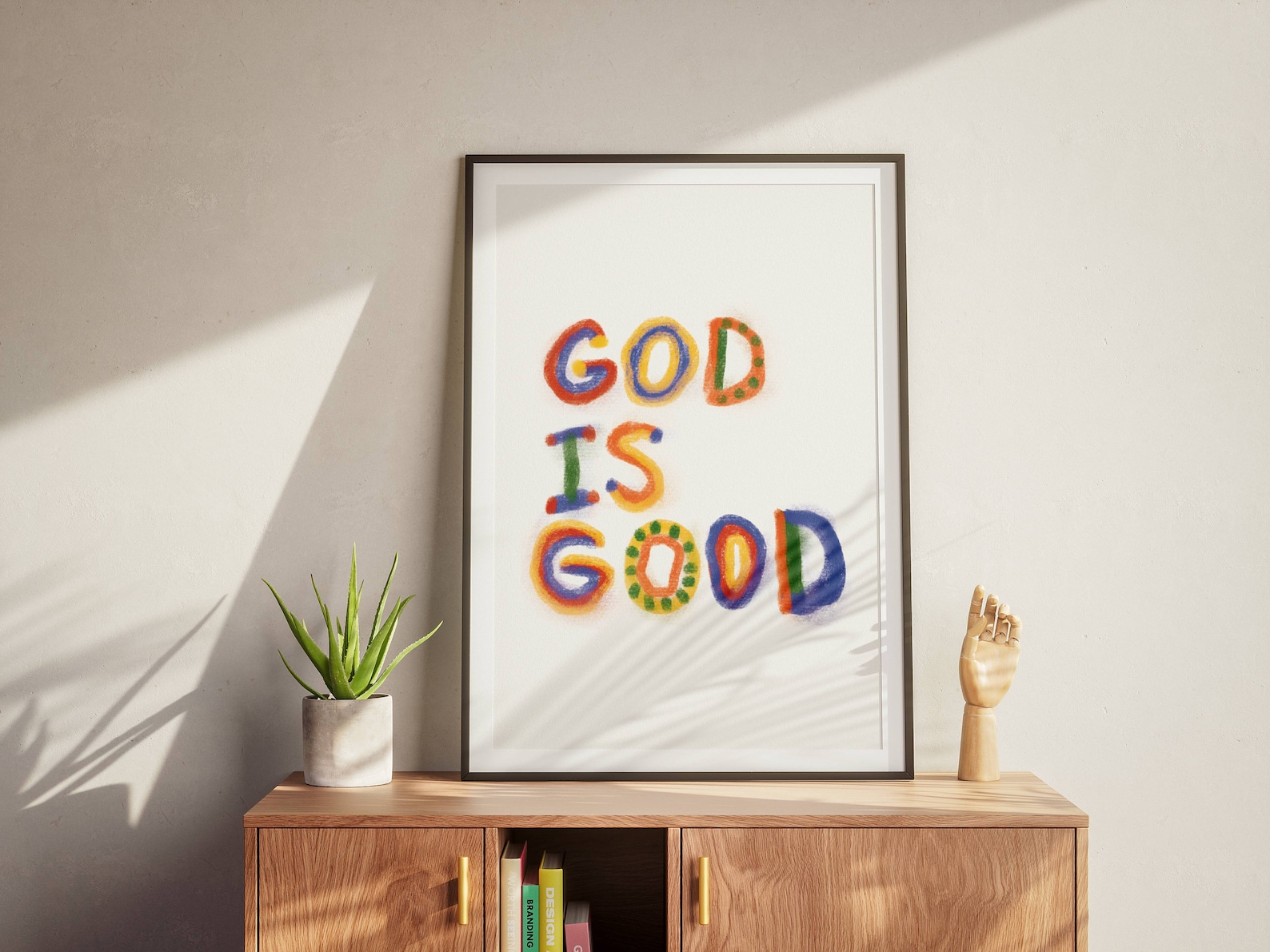 God is Good Aesthetic Christian Wall Art, Modern Christian Art Print ...