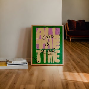 God is Good All the Time Inspirational Christian Wall Art Print Faith ...