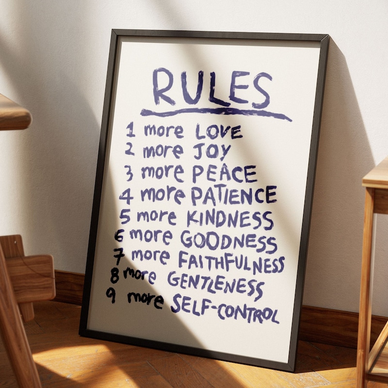 House of God Rules of the House - Etsy