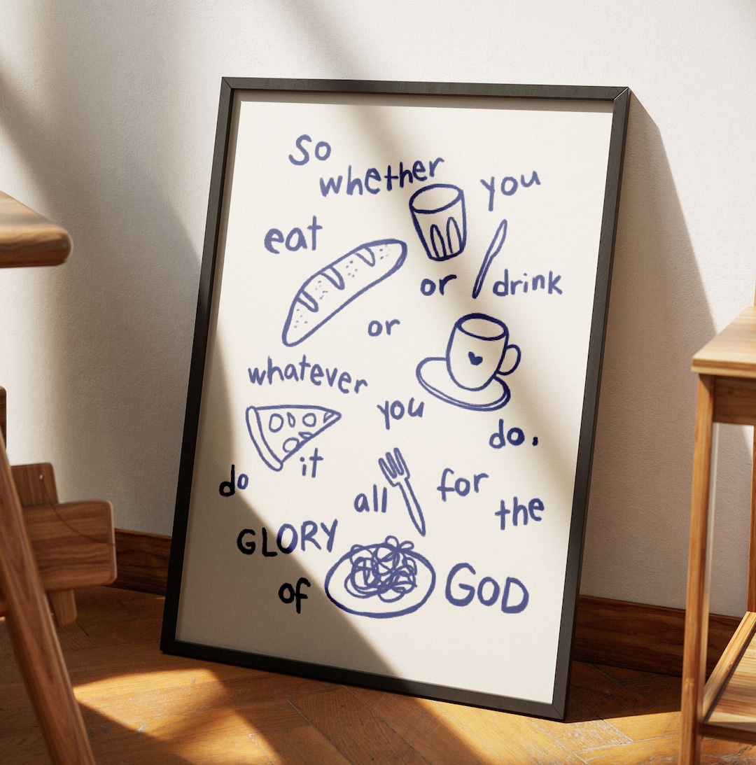 Aesthetic Christian Wall Art Corinthians Modern Bible Verse Art Print ...