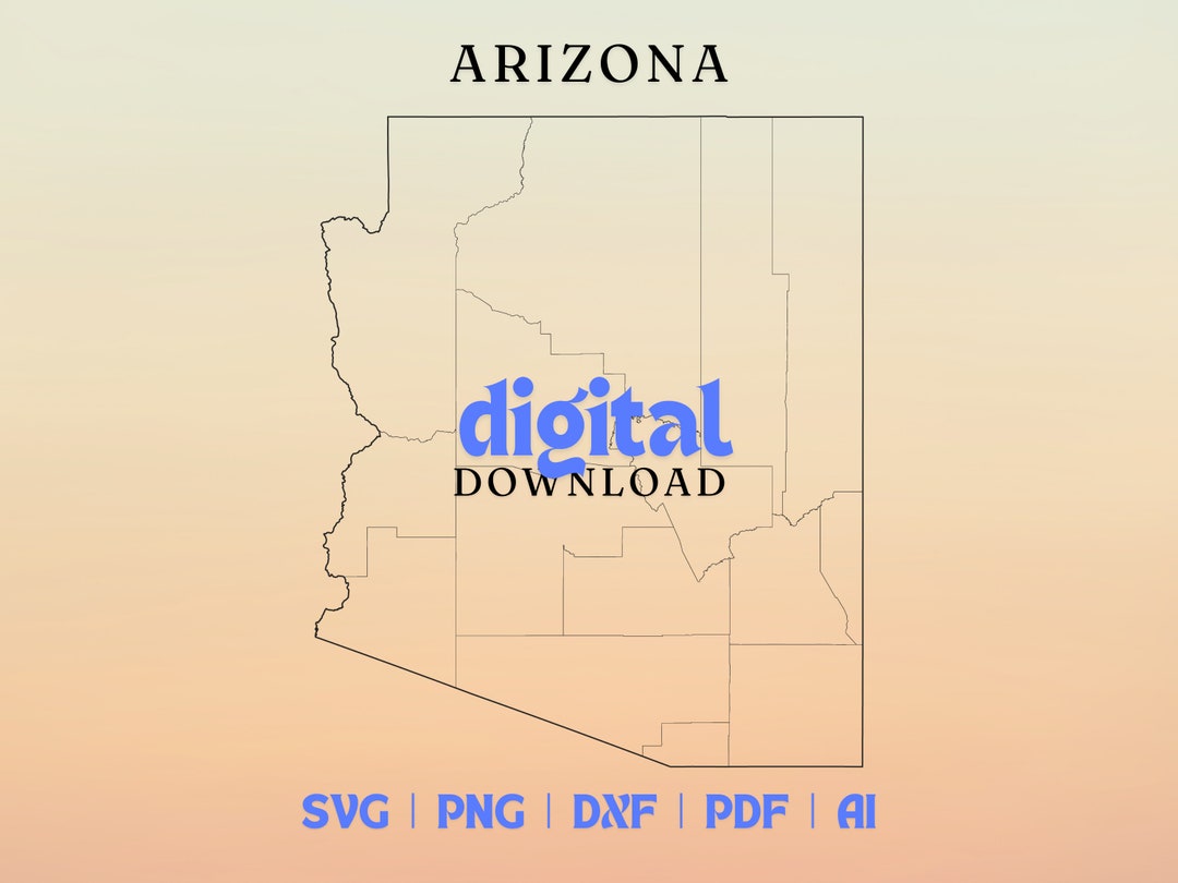 Arizona 2D Vector File Bundle - Etsy