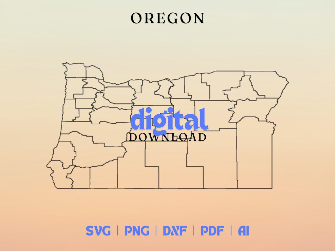 Oregon 2D Vector File Bundle - Etsy