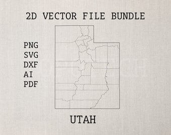 Wyoming 2D Vector File Bundle - Etsy