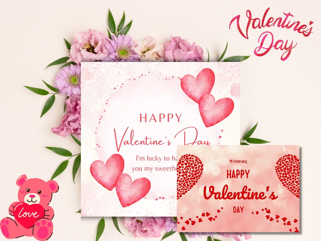 Red Valentine's Day Card Template Love Celebrating Card,will You Be My ...