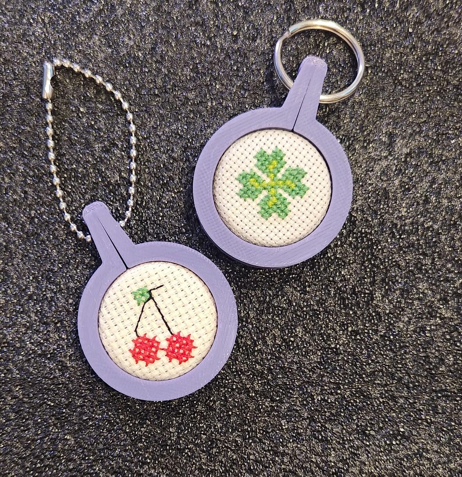 Customized Cross-stitch Design With 3D Printed Keychain - You Pick ...
