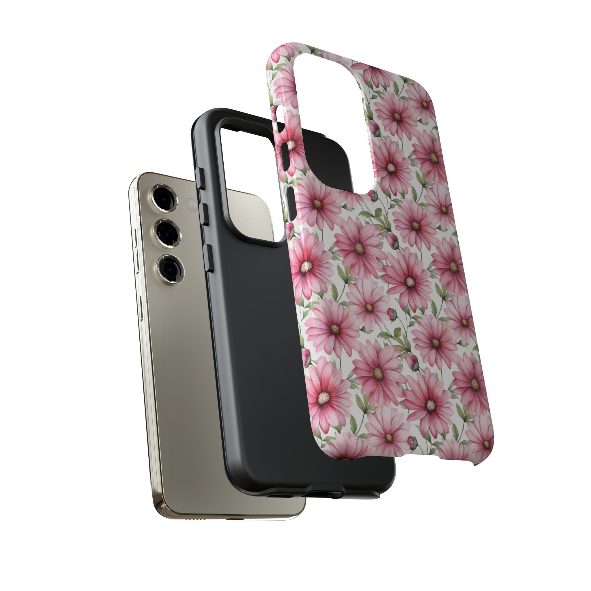Pink Daisy Phone Case, Cottagecore, Pretty Phone Case, iPhone Samsung ...