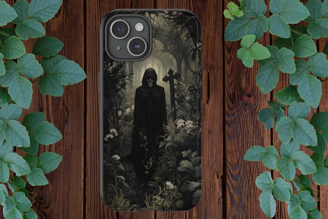 Dark Academia Reaper Phone Case, Dark Forest Tough Phone Case, iPhone ...