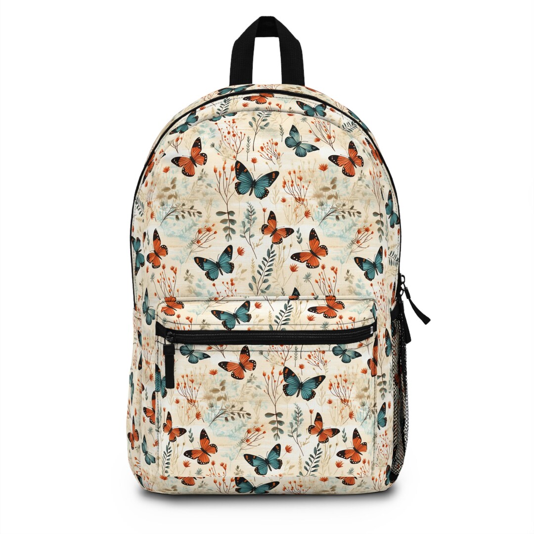 Rustic Butterfly Backpack, Cute Butterfly Bag, Butterfly Backpack ...