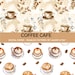 Coffee Cafe Digital Paper - Seamless Patterns- Coffee Shop-coffee Latte ...
