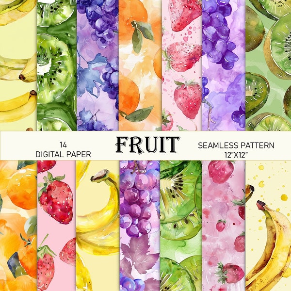 Fruit Watercolor - Etsy