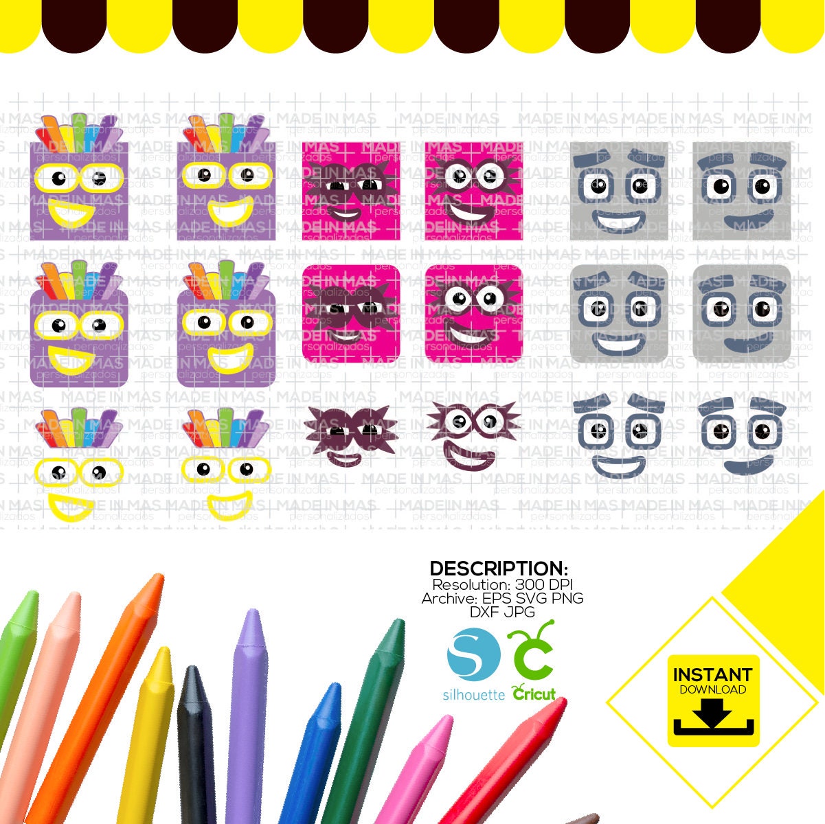 Number blocks, pack digital, eps svg png dxf jpg, paquete de bloques de ...