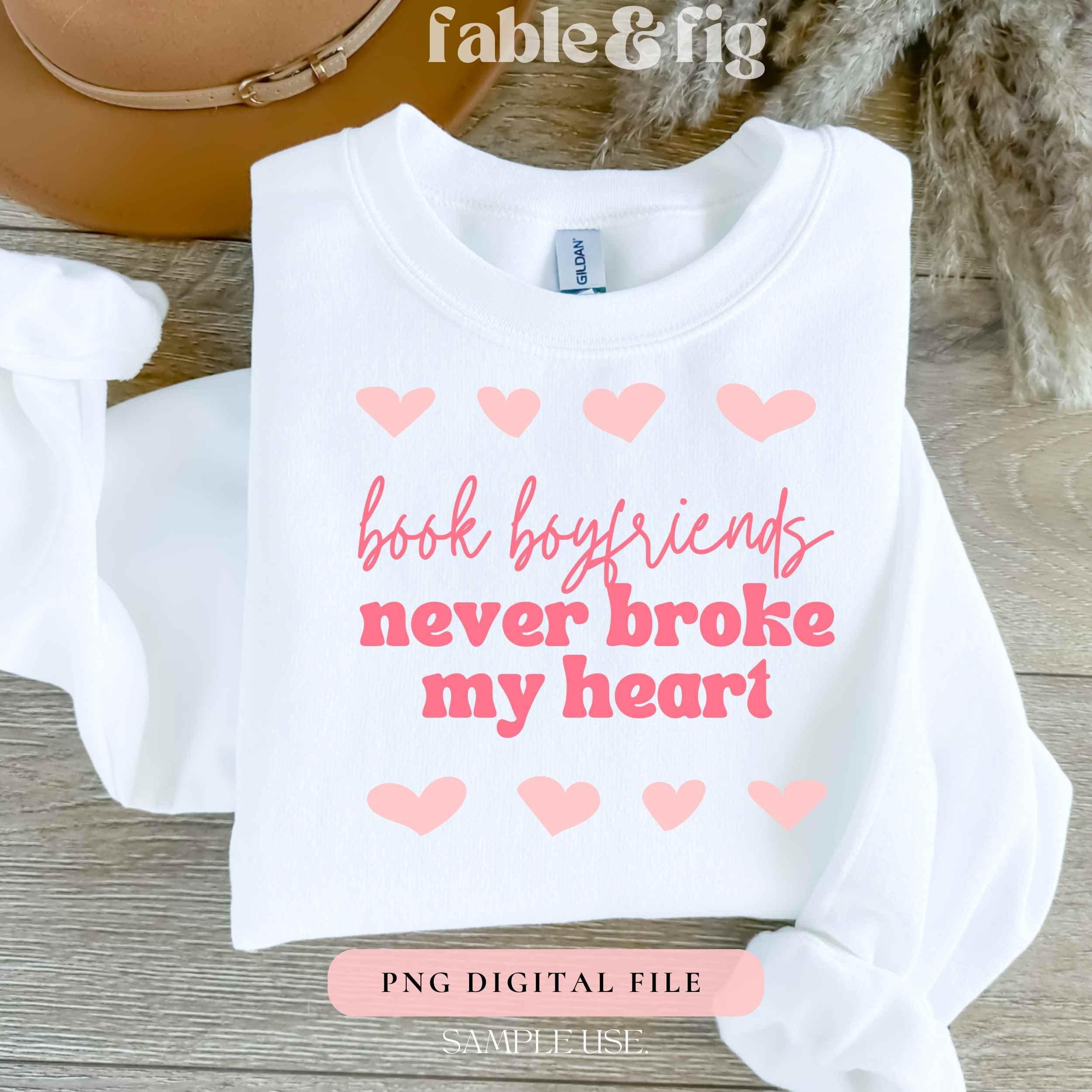 Book Boyfriends Shirt Design SVG PNG, Librarian Png, Bookish ...