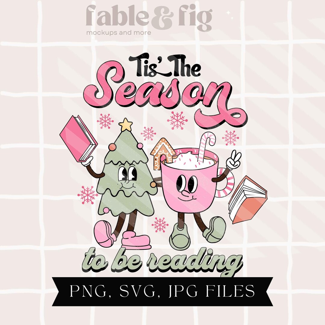 SVG and PNG Christmas Bookish Png, Book Holiday Svg, Bookish Christmas ...