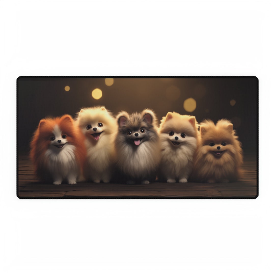 Pixar Pomeranian Mousepad Adorable Dog Desk Mat, Pet Lover Decor, Cute ...