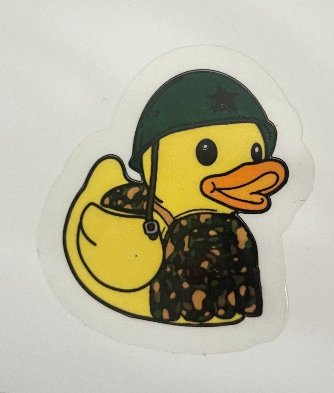 Military Duck (waterproof Sticker) - Etsy