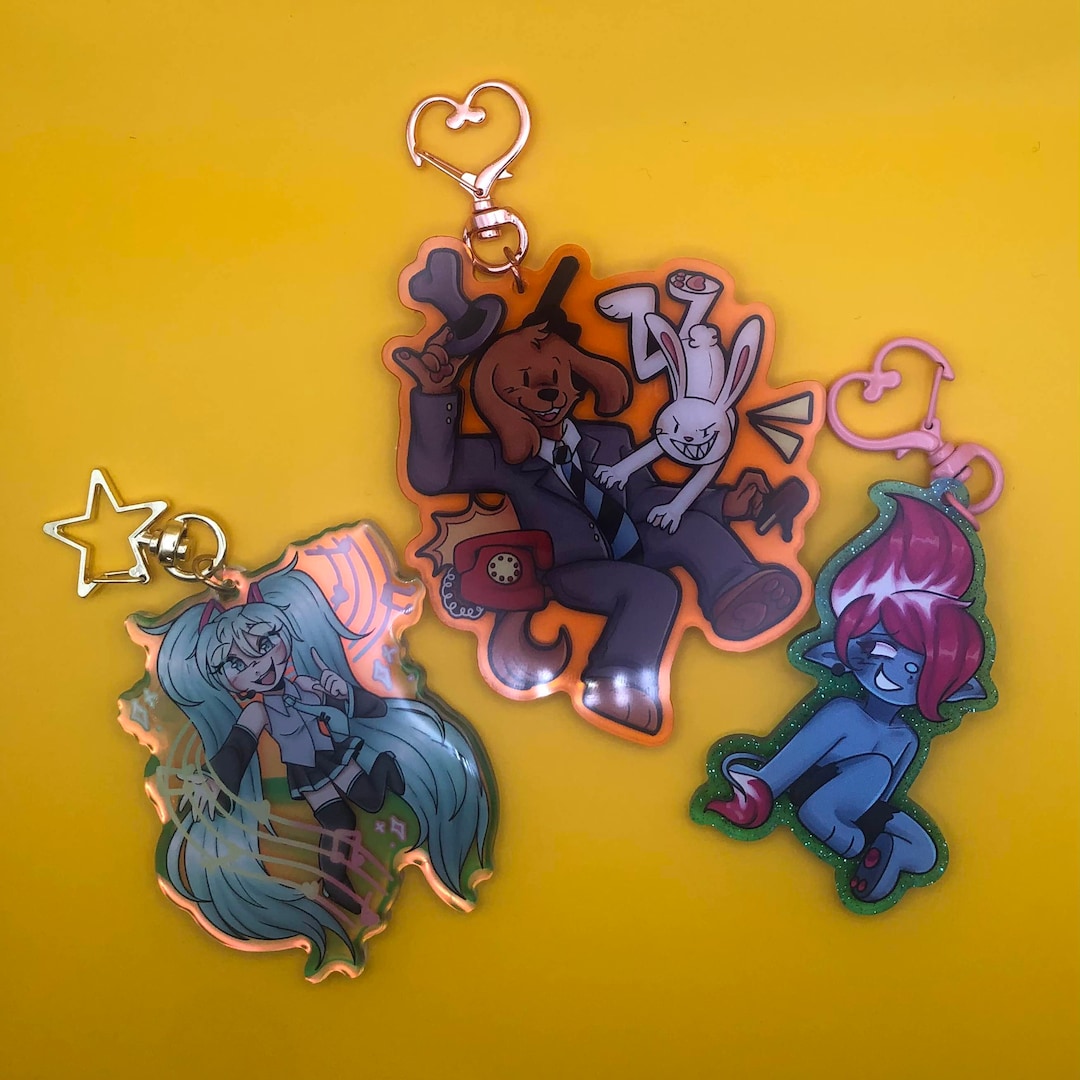MISC Fandom Charms Hatsune Miku, Sam & Max, Floyd Trolls - Etsy