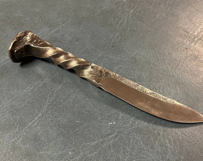 Twisted Railroad Spike Knife Hand Forged - Etsy