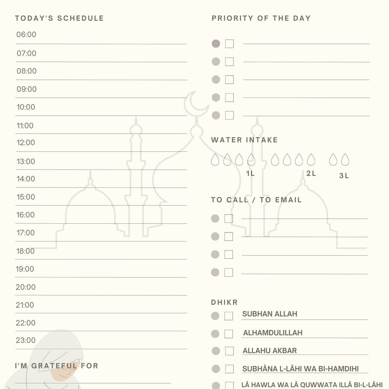 Muslim Daily Planner - Etsy
