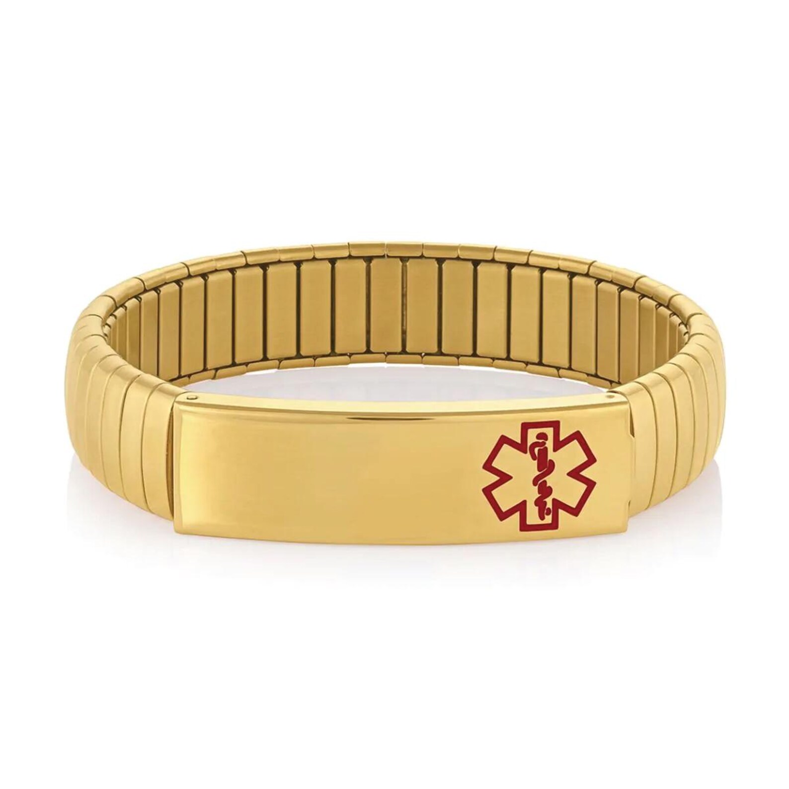 Custom Medical Alert Bracelet: Stainless Steel Expansion Band ...