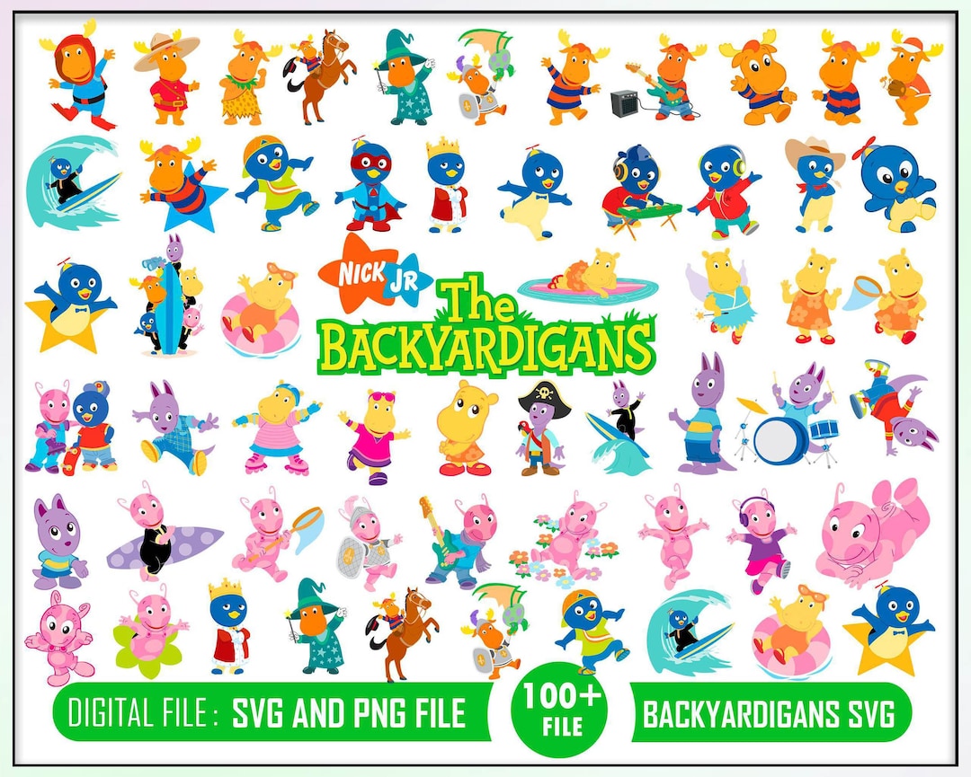 The Backyardigans Svg Bundle, Backyardigans Clip Art, Uniqua, Pablo ...