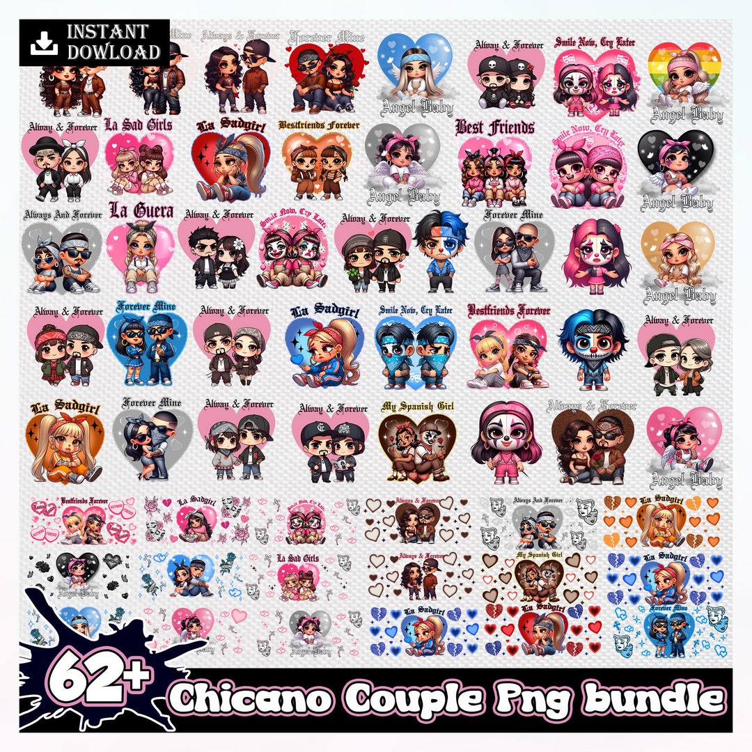 New Chicano Always and Forever Cholo Love 16oz Glass Can PNG Bundle ...