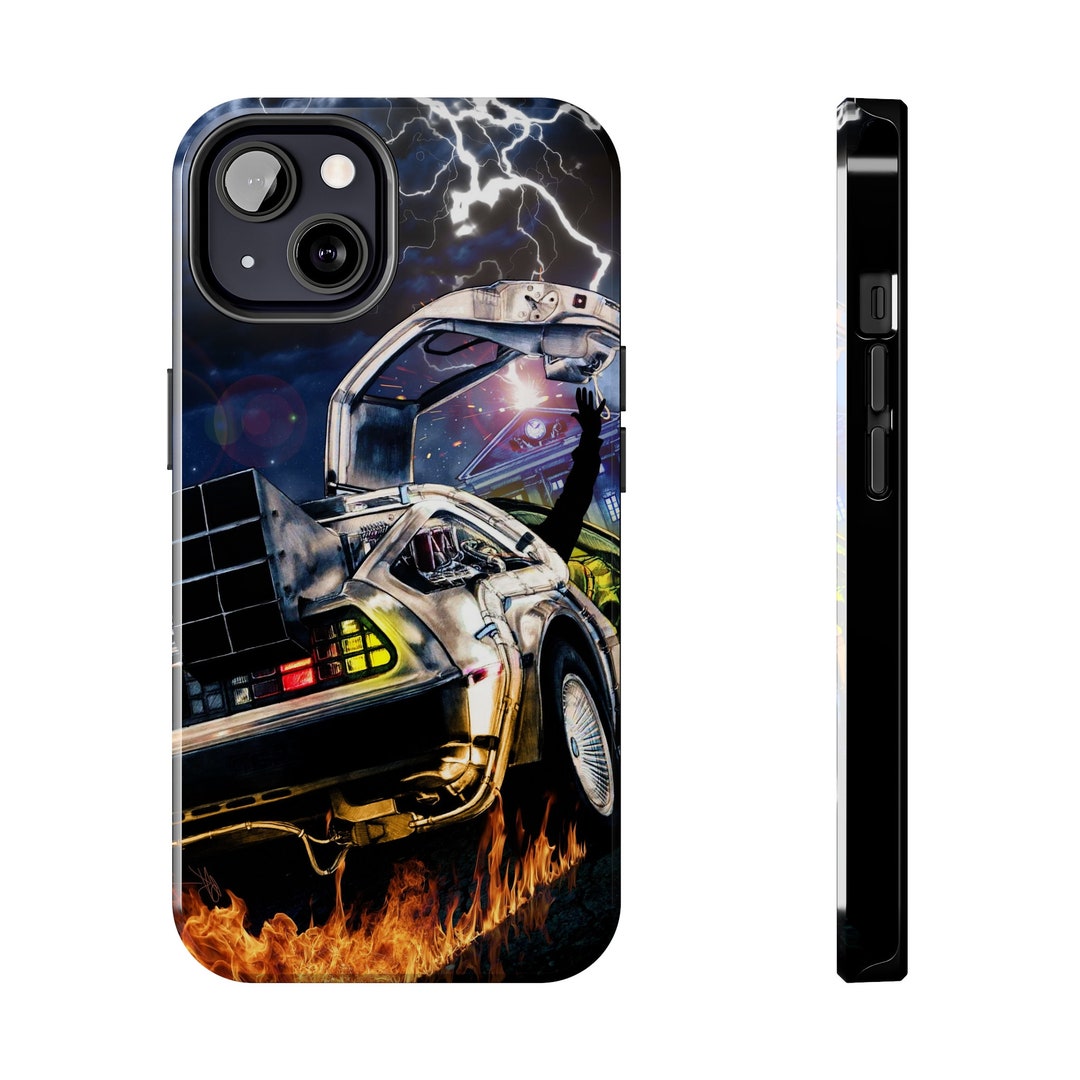 Back to the Future Delorean Flames iPhone Tough Case - Etsy