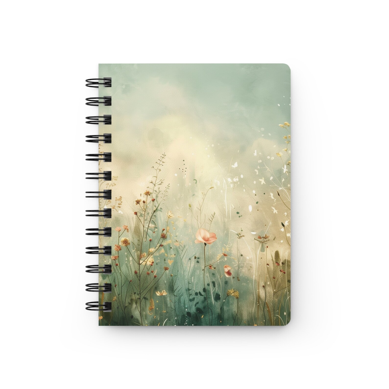 Cottagecore Notebook, Wild Flower Field Watercolor Journal, Spiritual ...