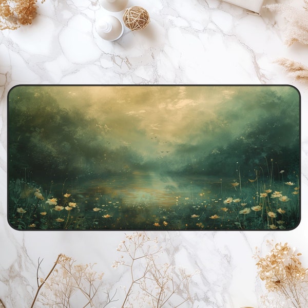 Green Desk Mat - Etsy