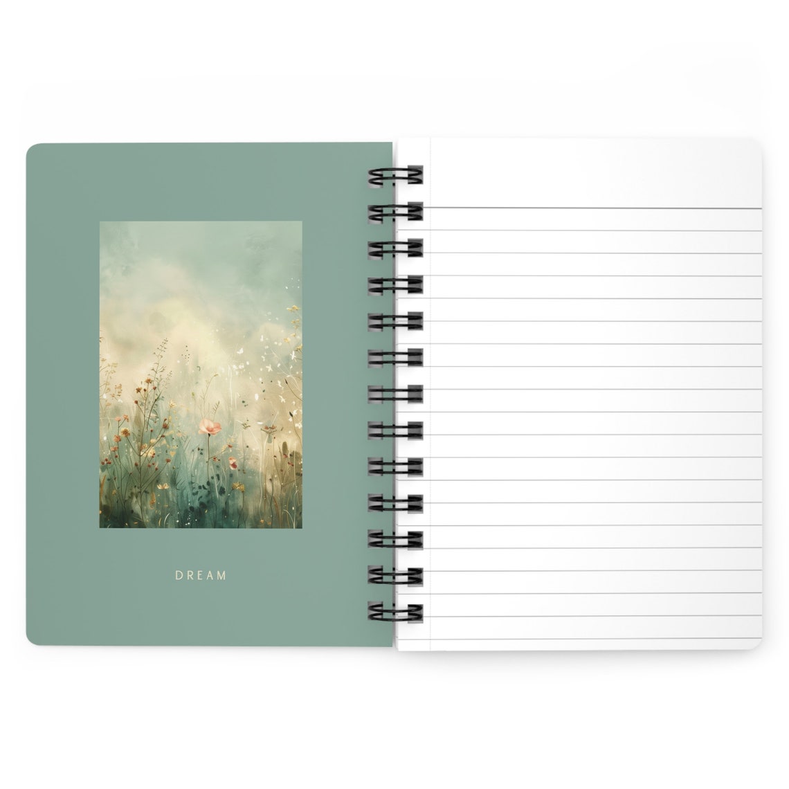 Cottagecore Notebook, Wild Flower Field Watercolor Journal, Spiritual ...