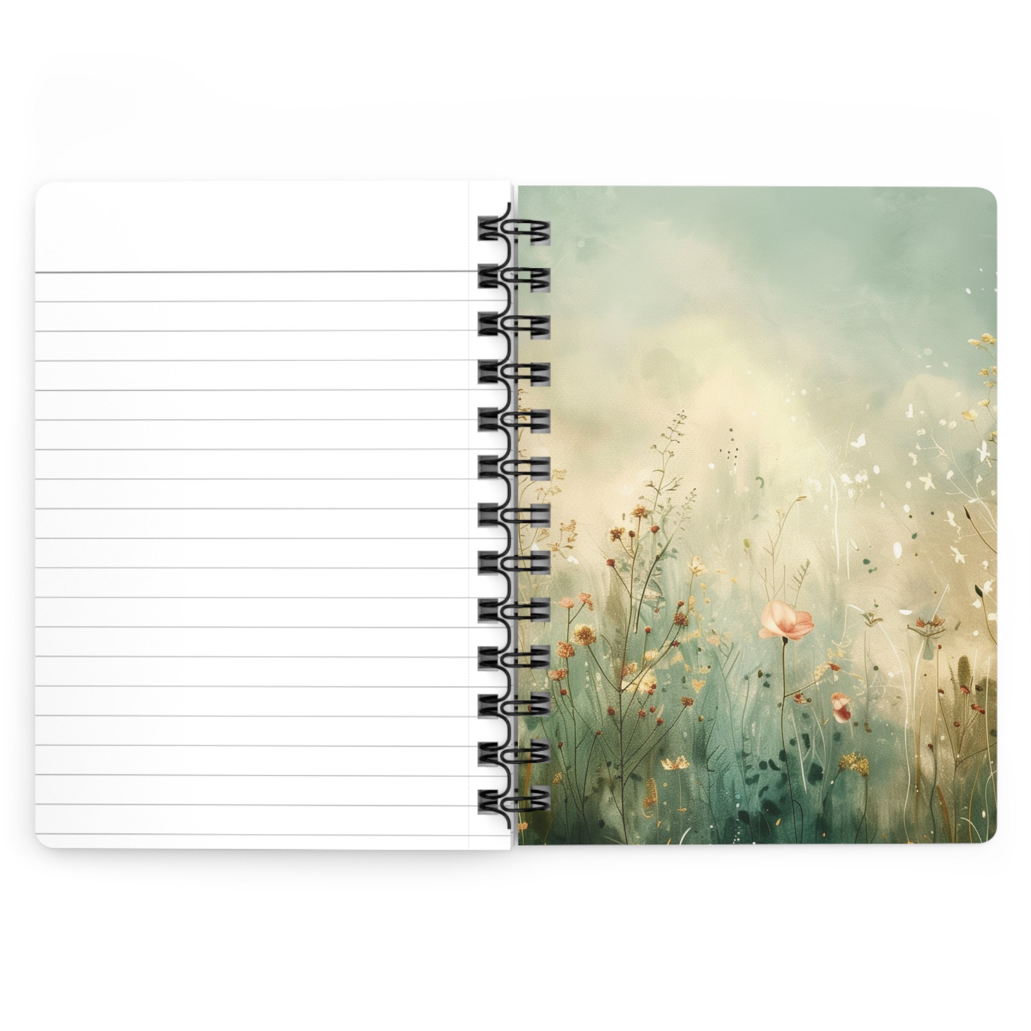 Cottagecore Notebook, Wild Flower Field Watercolor Journal, Spiritual ...