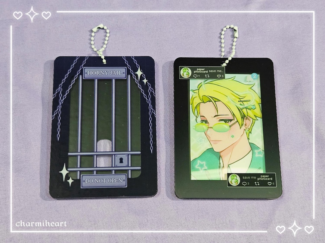 Jail & Save Me || Funny Kpop Anime Acrylic Photocard Holder - Etsy