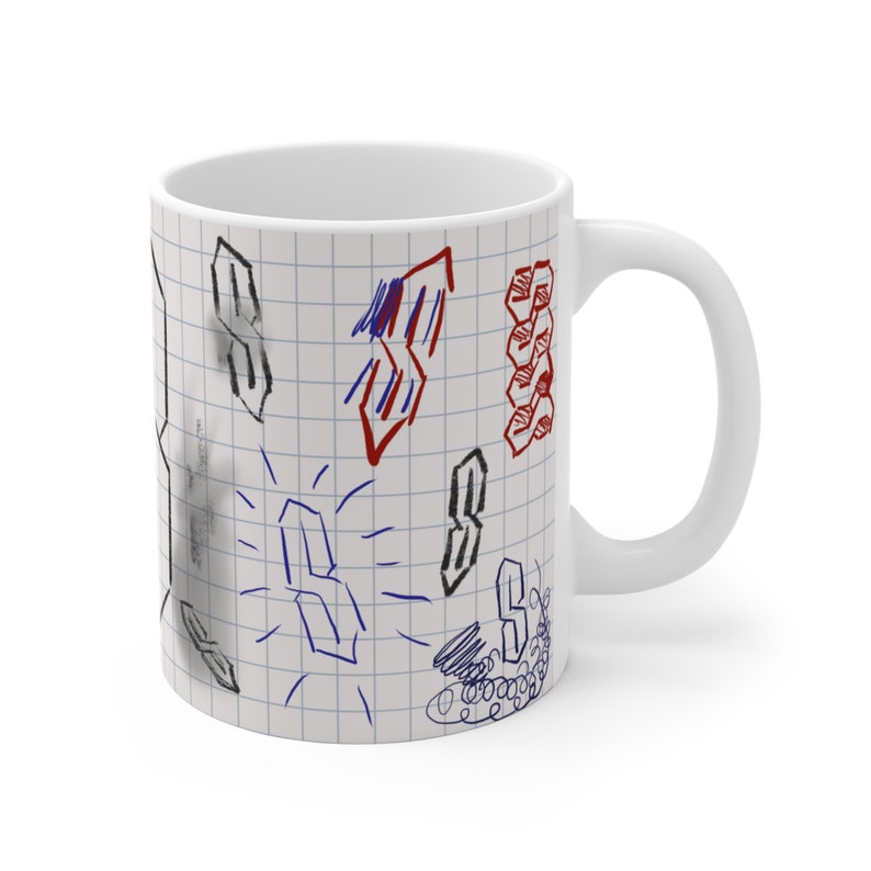 Nostalgic Vibes - 90s Cool S Graph Paper Mug - Coffee Lover Gifts, Tea ...