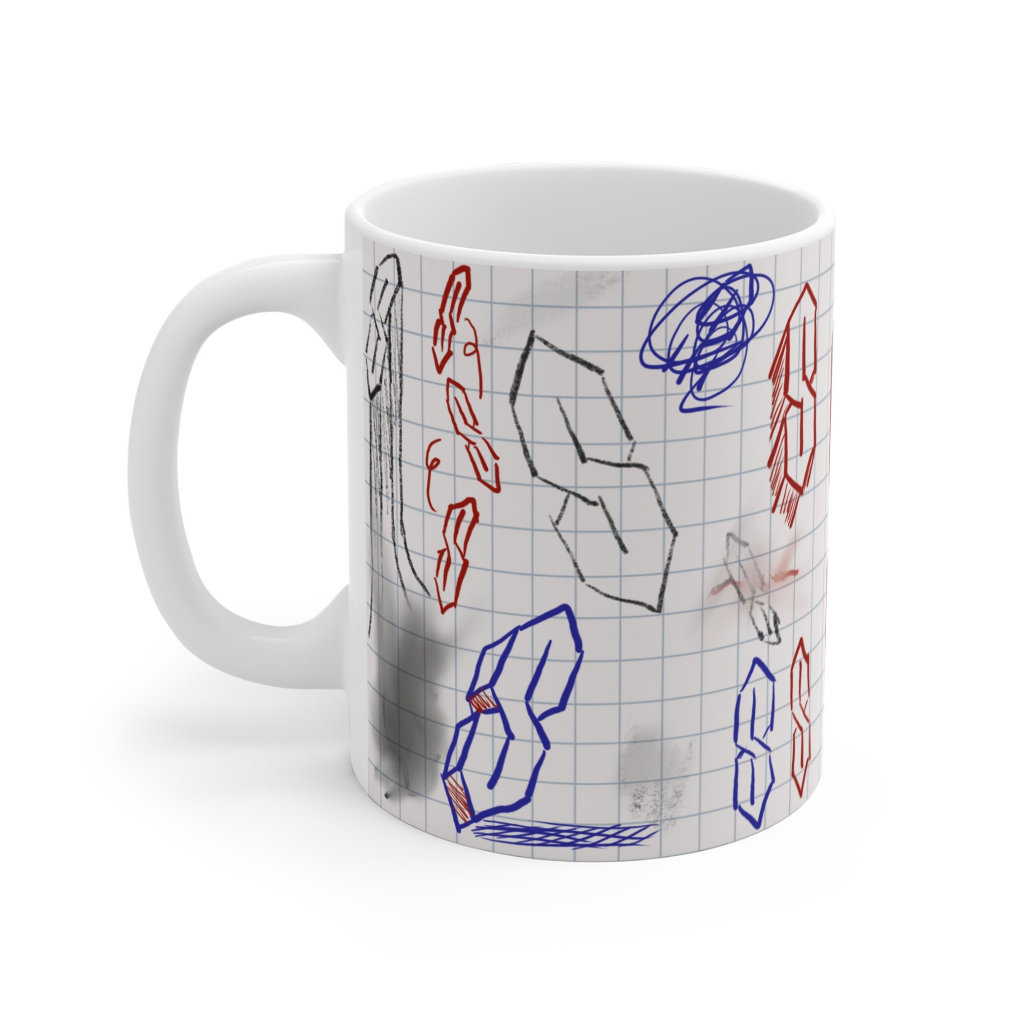 Nostalgic Vibes 90s Cool S Graph Paper Mug Coffee Lover Gifts, Tea ...