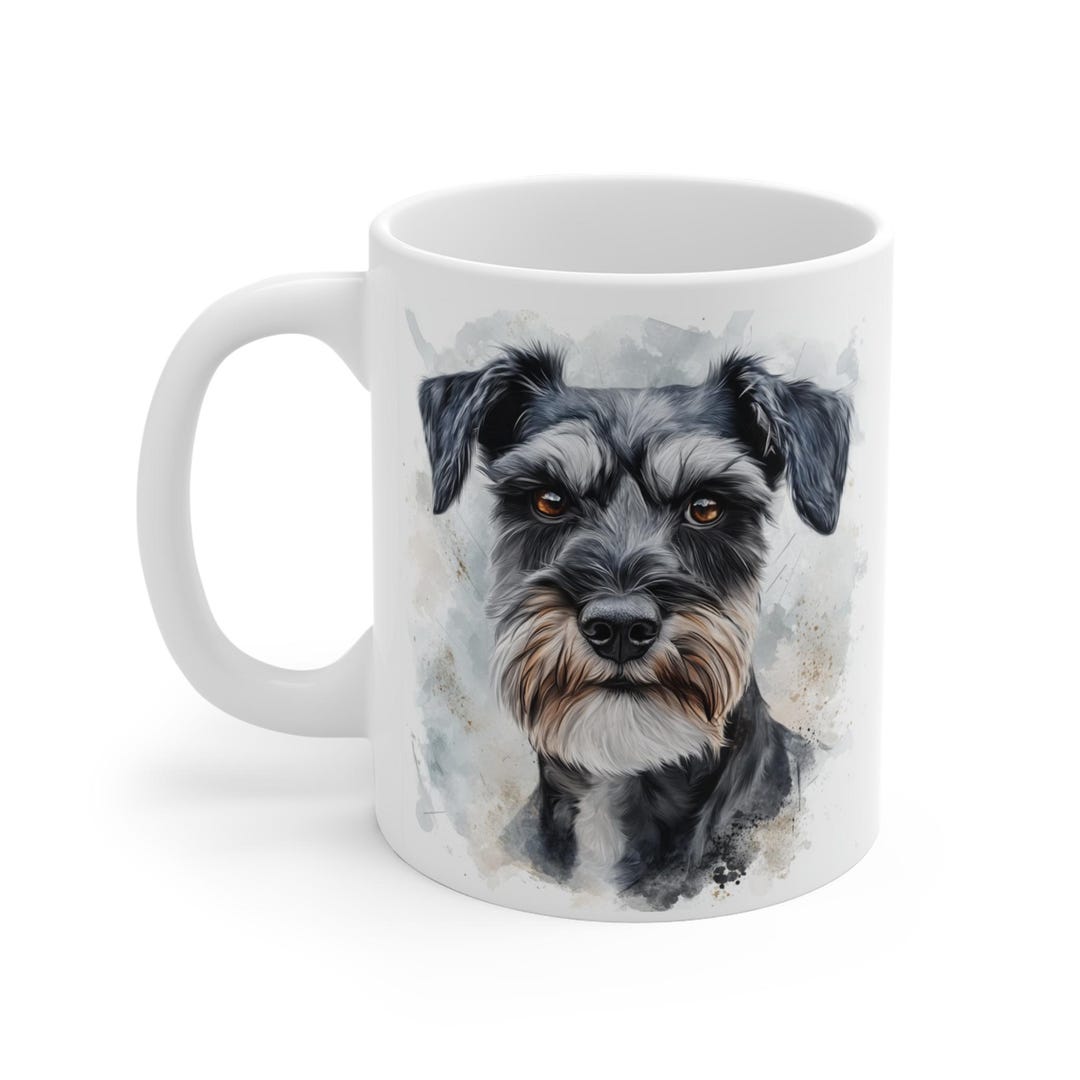 Miniature Schnauzer Mug - Cute Dog Coffee Cup, Animal Lover Gift, Pet ...