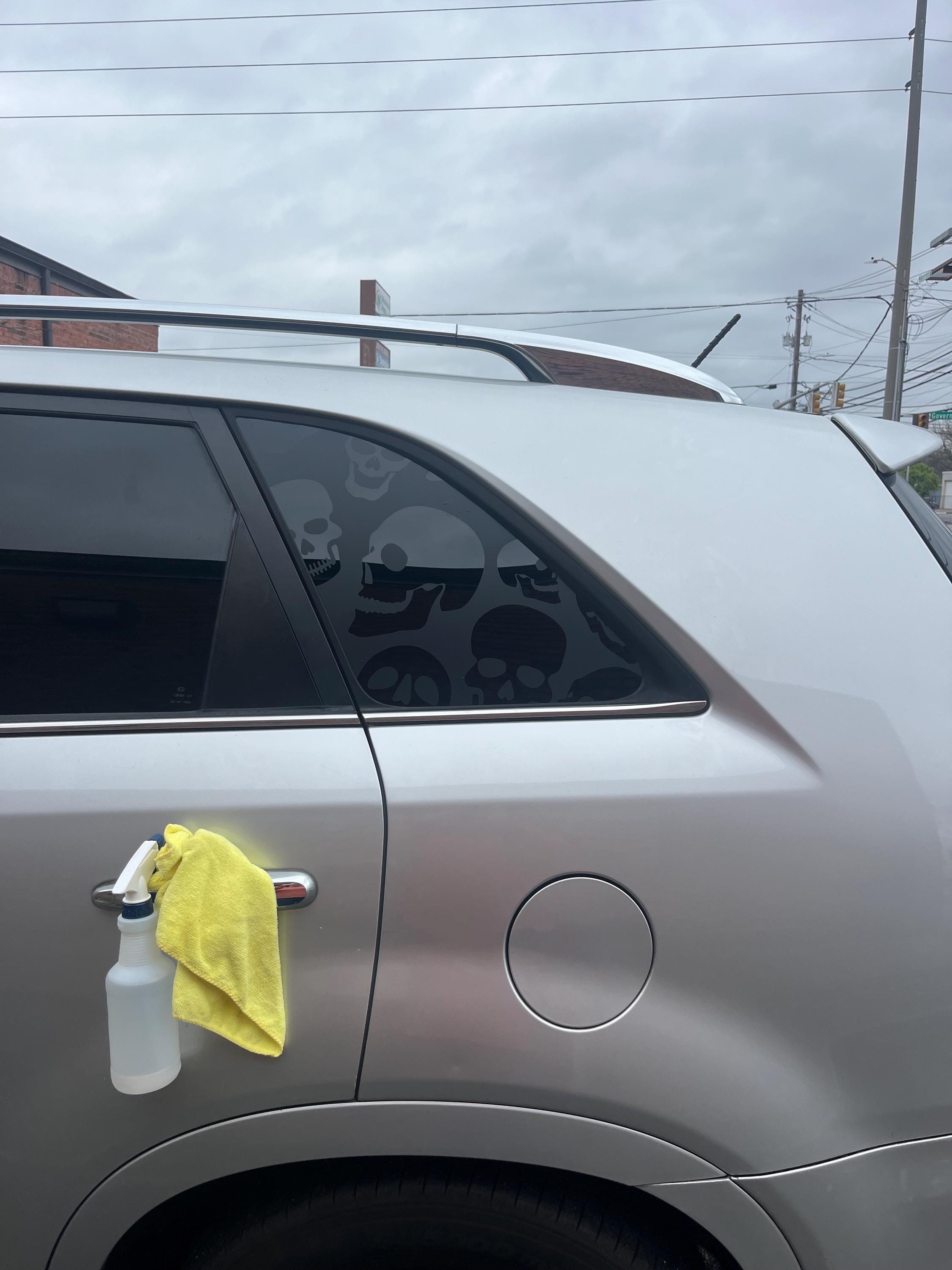 Matte Black Skull Decal for Car, Walls, Windows Set of 2 - Etsy