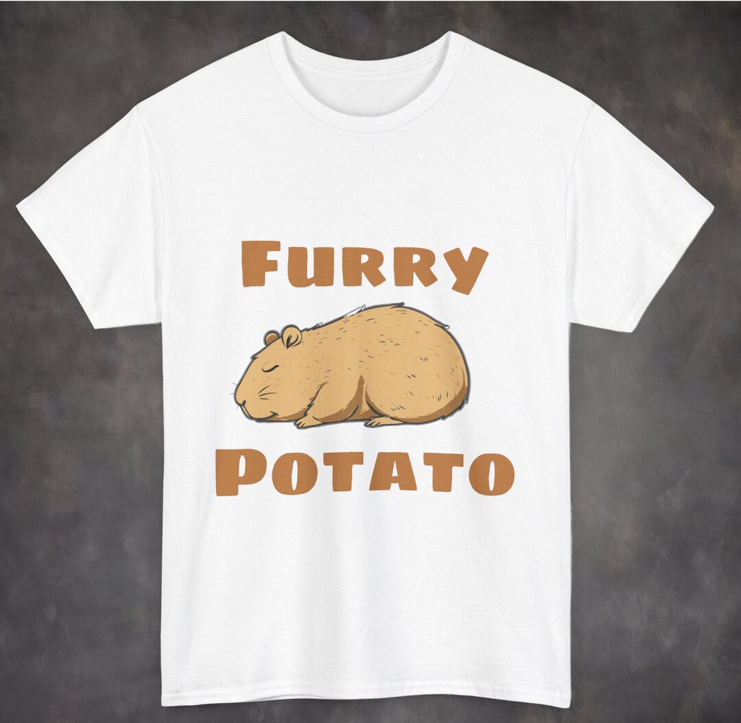 Furry Potato, Capybara, 90s, Old School Retro Shirt, Graphic Tee ...