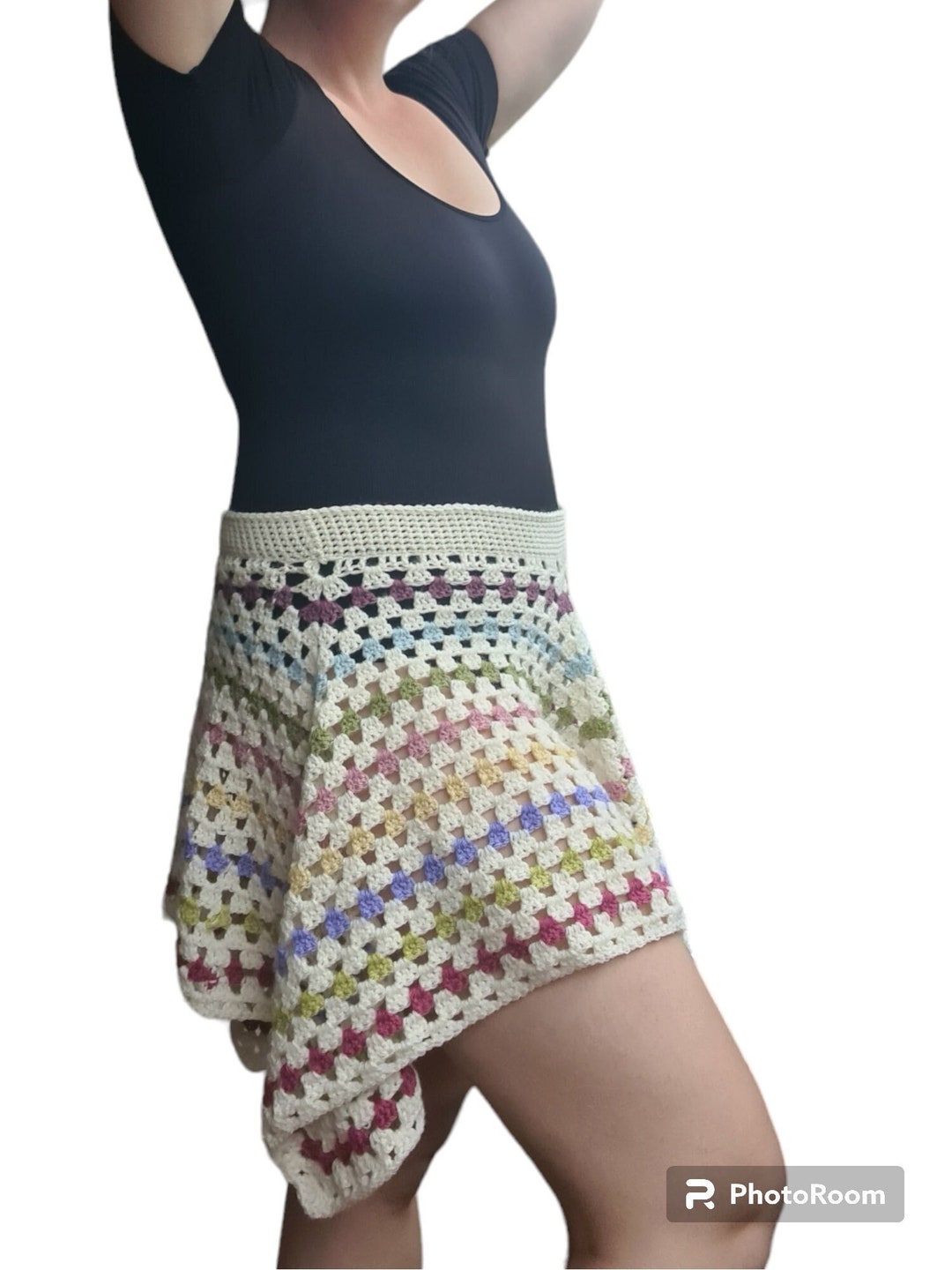 Crochet Granny Stitch Handkerchief Skirt - Etsy