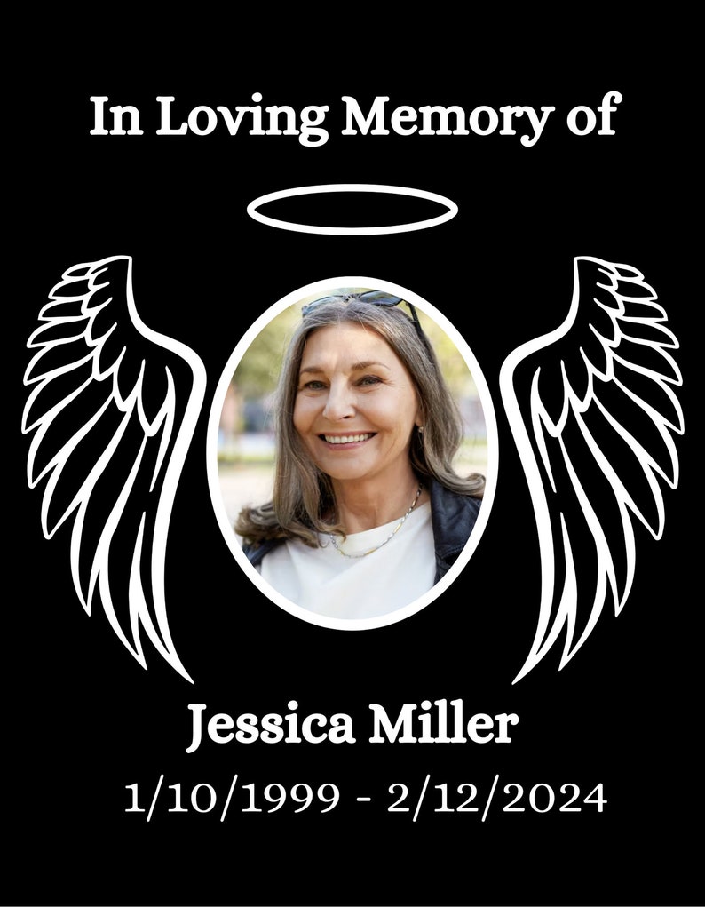 Editable in Loving Memory PNG, Memorial Background for Funeral and ...