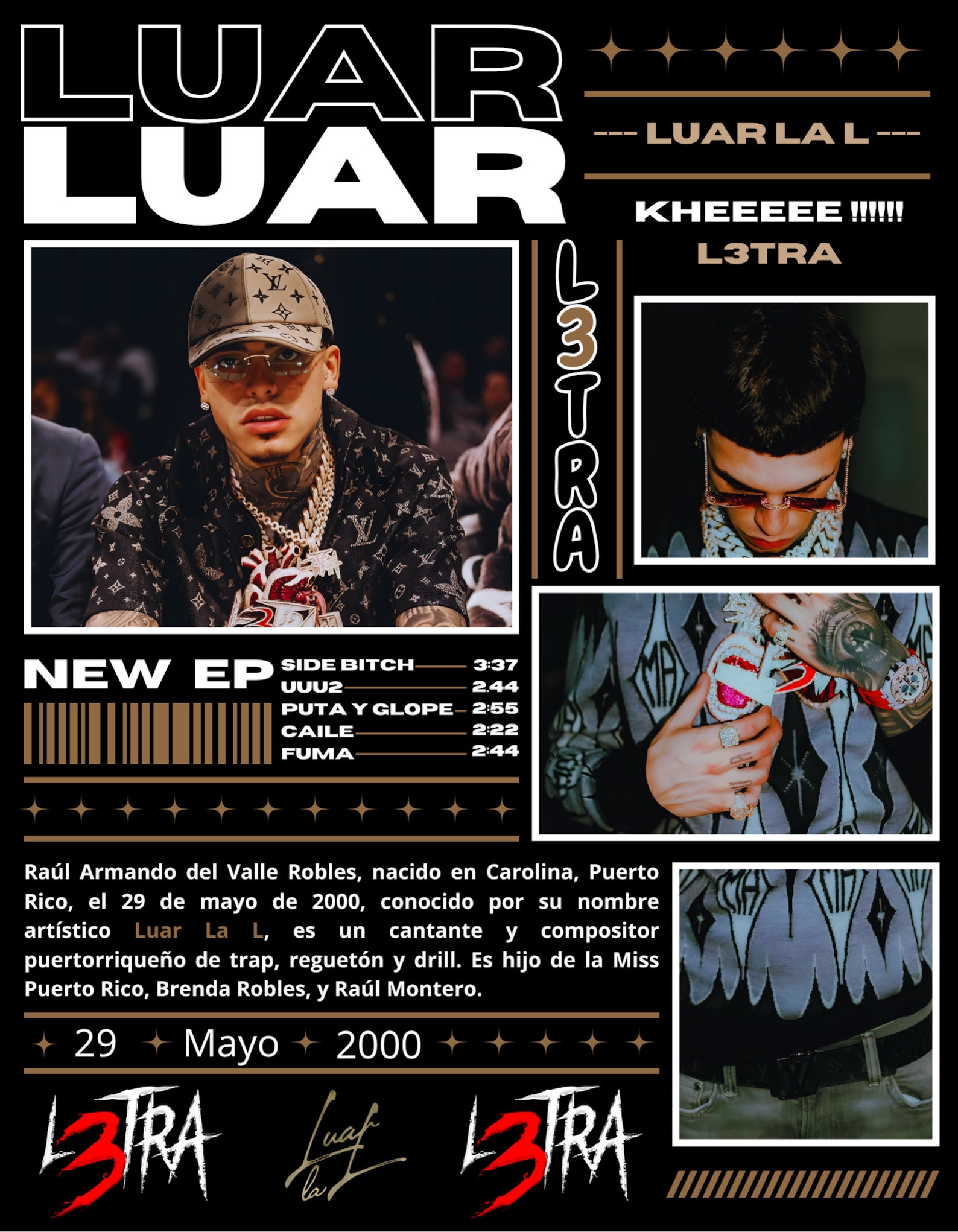 Diseño de camiseta de Luar la L, PNG Digital Retro, Luar la L PNG ...