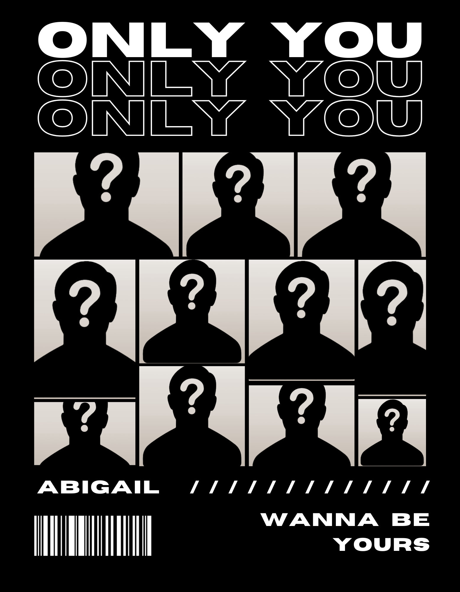 Perzonaliza tu plantilla ONLY YOU / Girlfriend / Diseño editable para ... Perzonaliza tu plantilla ONLY YOU / Girlfriend / Diseño editable para ...