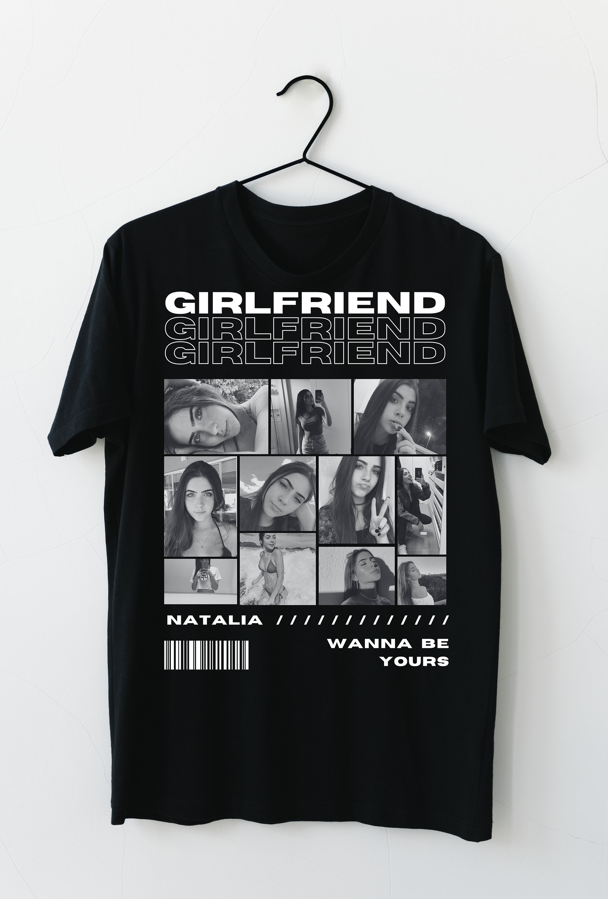 PERSONALIZA tu plantilla Girl Girlfriend Regalo único para mi chico ...