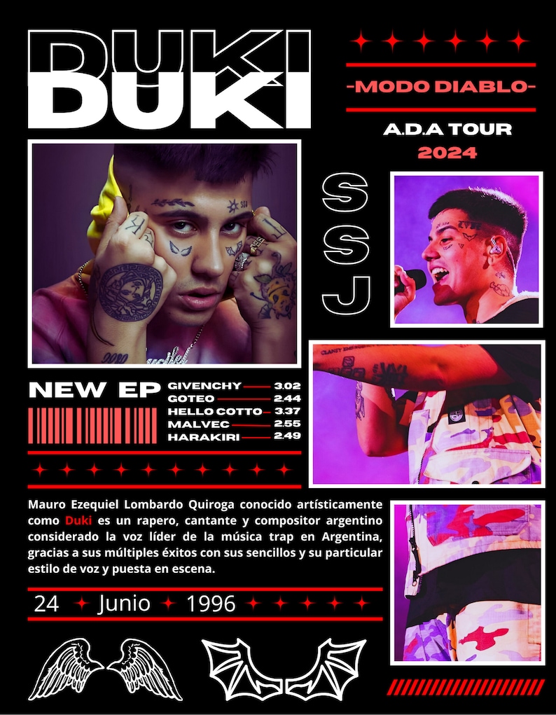 Duki Hiphop / Camiseta PNG / Duki Sudadera Vintage / Diseño de ...